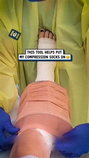 This invention makes using compression socks so easy 🧦🤯 #socks #tool | Do It Yourself