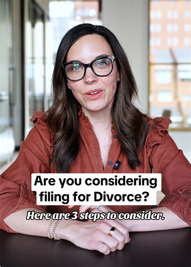 Thinking about filing for divorce? Here are 3 important steps to know before getting started 👇🏻 1️⃣ Decide how you’ll file: You can represent yourself, but having an experienced divorce attorney can make the process smoother and less stressful. 2️⃣ File your petition: This is the official document you submit to the court, outlining what you’re requesting — including any orders involving minor children. 3️⃣ Serve the other party: Once you’ve filed, the other person must be served with the paper