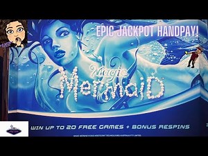 EPIC JACKPOT HANDPAY ON MAGIC MERMAID 🧜‍♀️ #slotmachine #jackpot #handpay #fyp