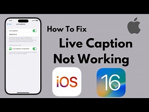 How To Fix Live Captions Not Working iOS 16 | Live Captions Stuck on Listening