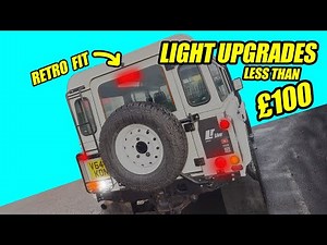 Retro fit a high level brake light and NAS spec lights to an early Defender