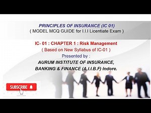 IC 01 MCQ GUIDE CHAPTER 1 (PRINCIPLES OF INSURANCE) I.I.I LICENTIATE EXAM