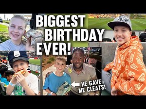 THOUSANDS of People at David & Michael's Birthday Party!! - Videos For Kids