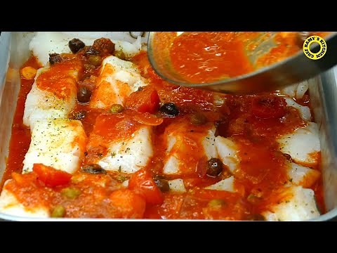 Best SICILIAN-STYLE Baked Cod Fish || Beste Kabeljau nach Sizilianischer Art || Simple Recipe ||