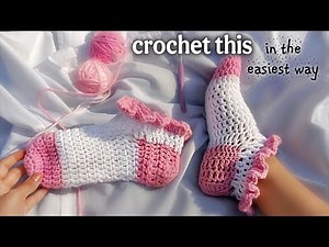 crochet a socks tutorial/ easy crochet socks for beginners