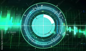 modern technology radar screen looping animation.ai