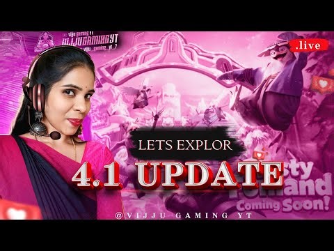 4.1 NEW UPDATE GIRL GAMING #bgmilive#shortlive#girlgamertelugu#1v1