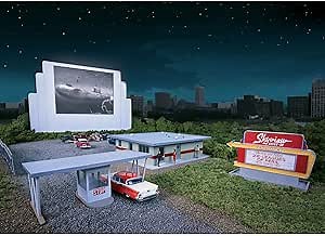 Walthers Cornerstone HO Scale Building/Structure Kit Skyview Drive-in Theater