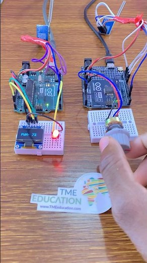 Wireless Brightness controller circuit with Arduino using LoRa @TMEEducation #arduino #technology
