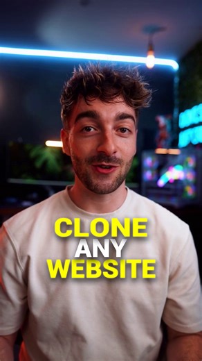 Seb Intel on Instagram: "Comment “Web” and I’ll send you the link. Chat your idea and get a clean, modern website built instantly — no code, no drag-and-drop. Clone any site, start from a template, or describe it from scratch — it just works."