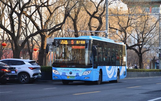 【北京公交】『生肉』5路原声速全程前方展望-乘5路，游中轴