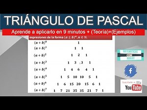 TRIÁNGULO DE PASCAL. Ejercicios resueltos.✅👍