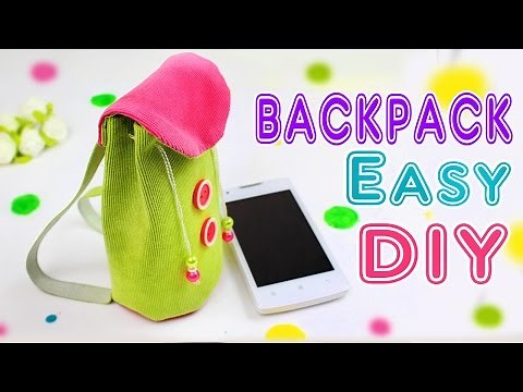 DIY BACKPACK PHONE CASE EASY TUTORIAL