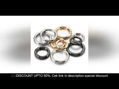 5pcs Metal O Ring Spring Clasps for DIY Jewelry Making