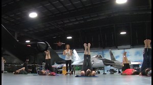 'Planes and Pilates' class comes to the Museum of Aviation