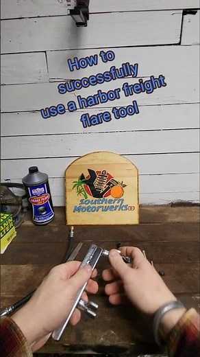 How to successfully use a harbor freight brake line flaring tool! #shorts #brakes #harborfreight
