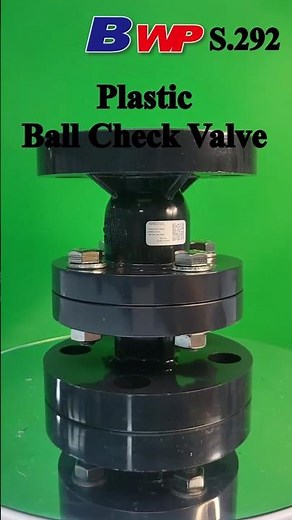 Plastic Ball Check Valve Flanged type (FF). ASUNG Plastic Valve. ASUNG Clean Flow Tech. BWP