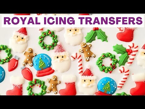 Christmas Royal Icing Transfers Step-by-Step
