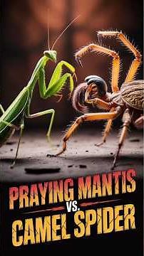 Praying Mantis vs. Camel Spider | Nature’s Ultimate Ambush! #mantis #insects
