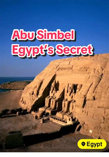 Sunlight. Statues. Secrets buried in stone. Abu Simbel, Egypt’s most precise ancient wonder. #egypt#abusimbel#lostcivilization#temple#tictoktravel #hiddenhistory