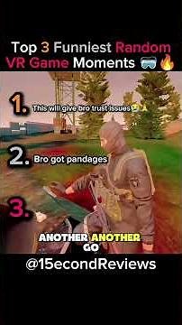 Top 3 Funniest Random VR Game Moments 🥽🔥 #funny #virtualreality #gaming #tiktokeffects