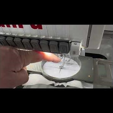 How to set frame senter for YunFu HM-1501 embroidery machine? #embroiderymachine #embroidery