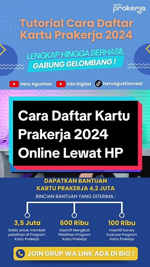 Cara Daftar Kartu Prakerja 2024 Online Lewat HP