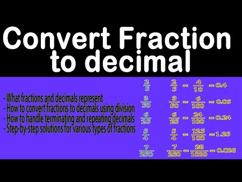 How to Convert Fractions to Decimals | Easy Step-by-Step