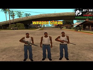 GTA San Andreas Weapon Cheat code set - 2