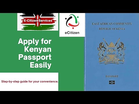 HOW TO APPLY FOR A KENYAN PASSPORT ON E-CITIZEN WEBSITE #immigration #passport #huduma #greencard