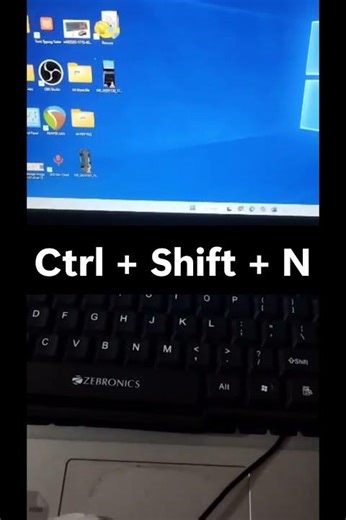 1/365 – Shift + Ctrl + N Shortcut 🔥 #NewFolder #TechTrick #ShiftCtrlN #NewFolder #ComputerTips
