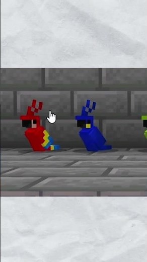 Redesigned Minecraft Parrots