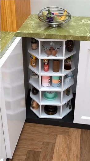 Smart Rotating Cabinet Design for Kitchen | 3D Animation