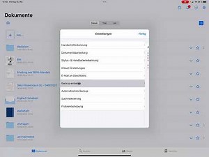 Goodnotes Backup erstellen