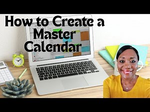 How to Create a Master Calendar | Organize Your Life & Business Like a Pro!
