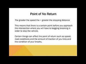 Alberta Drivers Training Part 16 Controlled and Uncontrolled Intersections