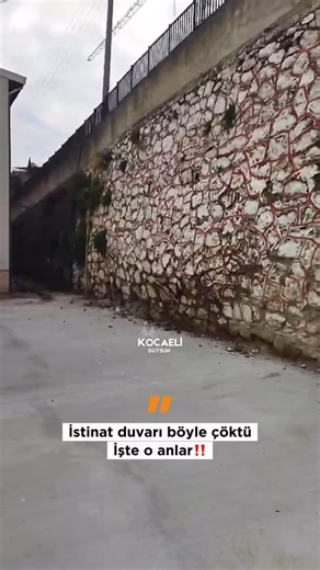 İzmit Mimar Sinan Anadolu Lisesi’nin istinat duvarı okul bahçesine Çöktü. O anlar böyle görüntülendi. Bölgede yol çalışması yapıldığı öğrenildi | Kocaeli Duysun