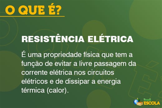 O que é resistência elétrica? - Brasil Escola