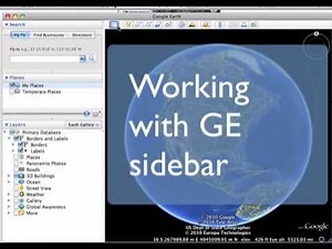 Working with Google Earth Sidebar