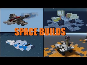 Minecraft: 12+ Space Build Ideas! (VERY EASY)!