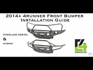 2014+ 4runner Front Bumper Installation Guide