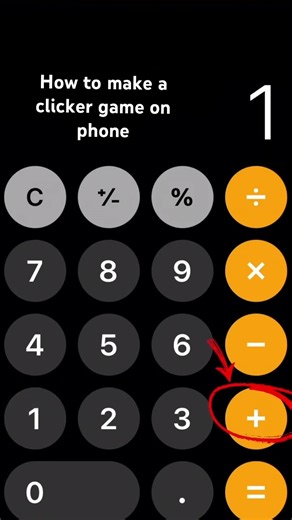 Clicker game on phone