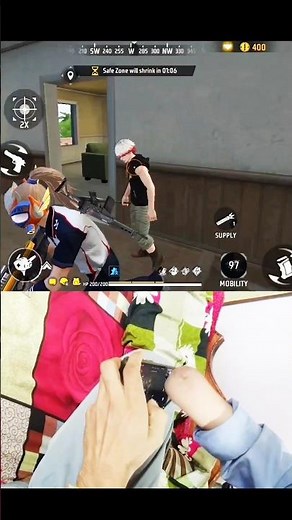 I VS 4 CLUTCH ON CLOCKTOWER 💀#feed#shorts#gming#ytshorts