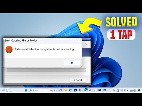 A device attached to the system is not functioning - Can't copy video from iphone to computer fixed