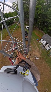 60K views · 1K reactions | I use a drift pin to line the bolt holes perfectly before driving in the Galvi bolts. Keeps the legs aligned and speeds up every section install — especially solo. Ever used this trick or do you line up manually?  #VCTowers #HamRadio247 #TowerInstall #Rohn55G #FieldWorkTips #TradesmanTools #ClimbingWork #BoltItUp #TowerClimber #RiggingWork #MorningShift | VCTowers | Facebook