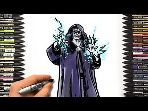 Drawing Emperor Palpatine – Fortnite x Star Wars #starwars #drawing