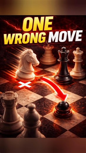 One wrong move… and the game was over ♟️🔥