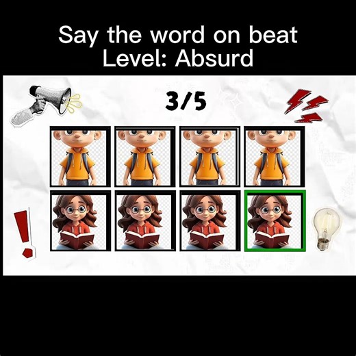Say The Word On Beat 🎧🔥 | Only Legends Pass Level Absurd 😱⚡#BeatChallenge #RhythmGame #TimingTest
