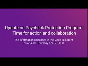 AICPA Update on Paycheck Protection Program: Time for action and collaboration