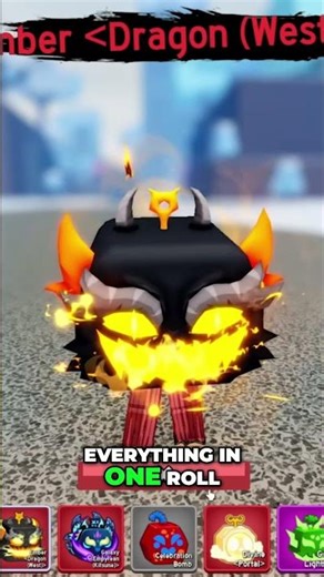GOT THE LEGENDARY EMBER DRAGON ON FIRST ROLL! #shorts #roblox #robloxshorts #bloxfruits